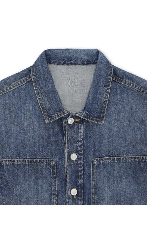 FORTELA Denim Shirt Dress