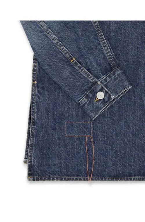 FORTELA Denim Shirt Dress