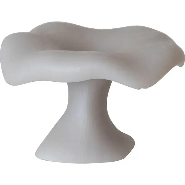 STORIED HOME Unscented Mushroom Shaped Candles - Grey