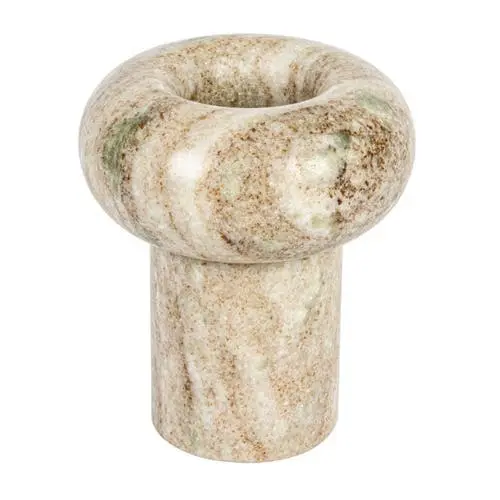 STORIED HOME Round Marble Tealight Holder