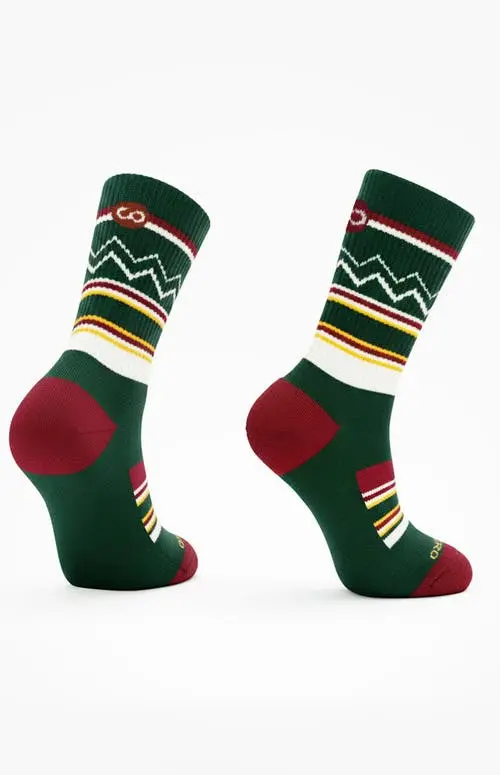 COZY ZERO Performawool Mid-crew Socks - Pine Green