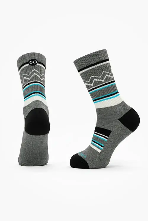 COZY ZERO Performawool Mid-crew Socks - Rock Gray