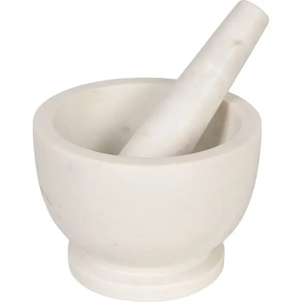 STORIED HOME Marble Mortar And Pestle