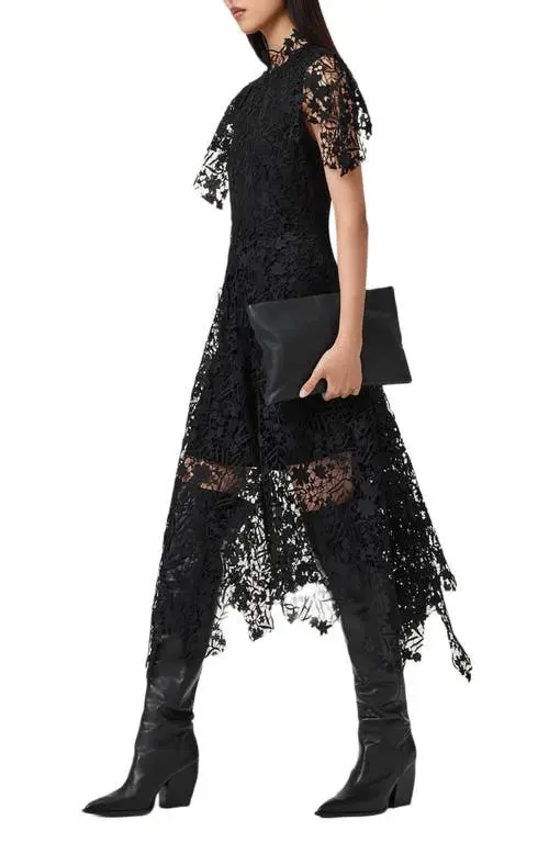 ALLSAINTS Saege Lace Midi Dress
