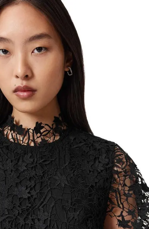 ALLSAINTS Saege Lace Midi Dress