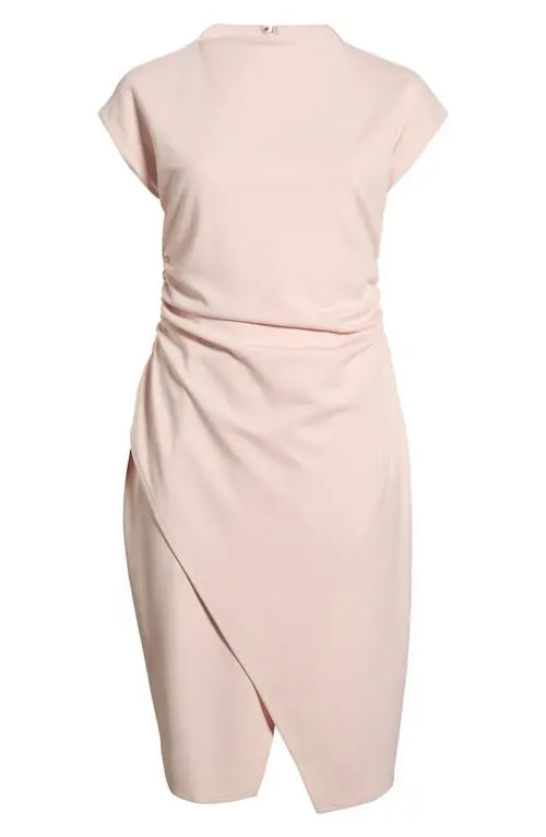 Nordstrom Ruched Cap-sleeve Dress - Pink Wisp
