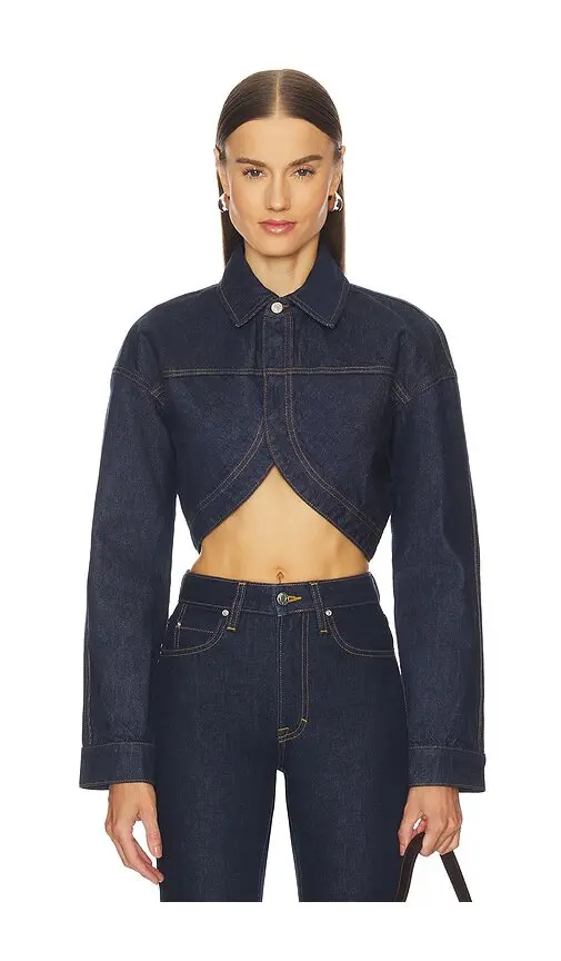 GRLFRND Ella Cropped Denim Jacket