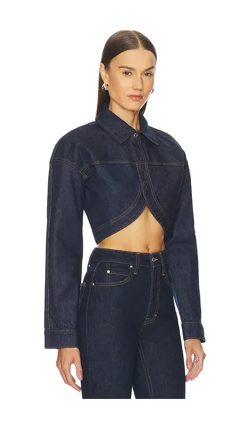 GRLFRND Ella Cropped Denim Jacket