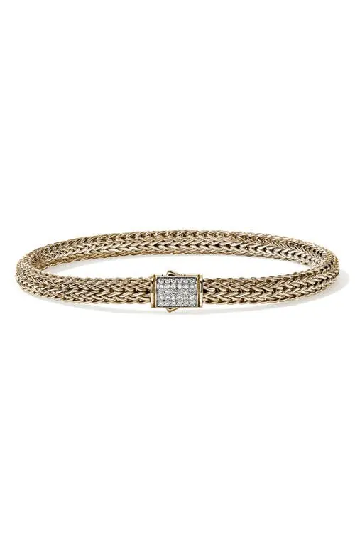 John Hardy Icon Bracelet With Diamonds - Gold