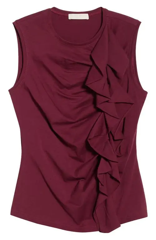 Ulla Johnson Clio Sleeveless Organic Cotton Ruched Top