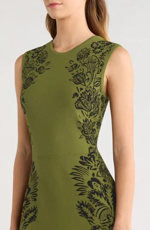 Ulla Johnson Liana Floral Jacquard Knit Midi Dress