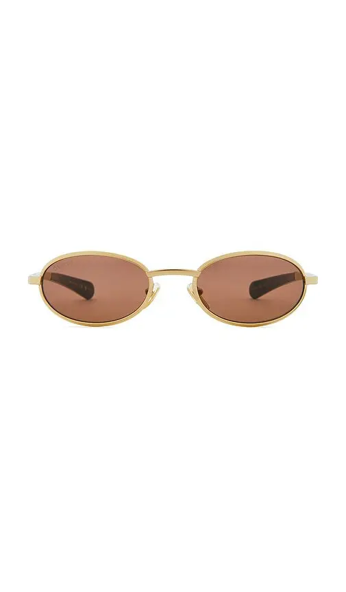 Gucci Rodeo Drive Sunglasses - Gold & Brown