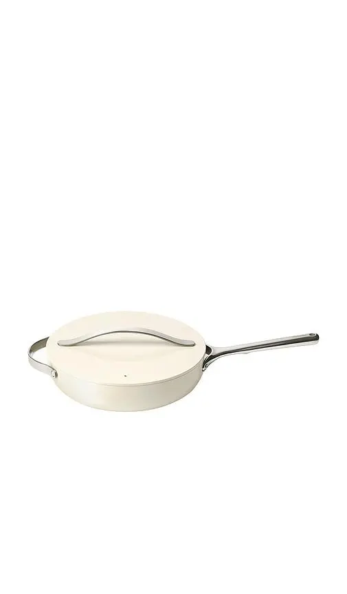 CARAWAY 4.5 Quart Non-stick Ceramic Saute Pan - Cream