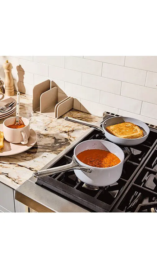 CARAWAY Non-stick Ceramic Mini Fry Pan & Mini Sauce Pan Duo