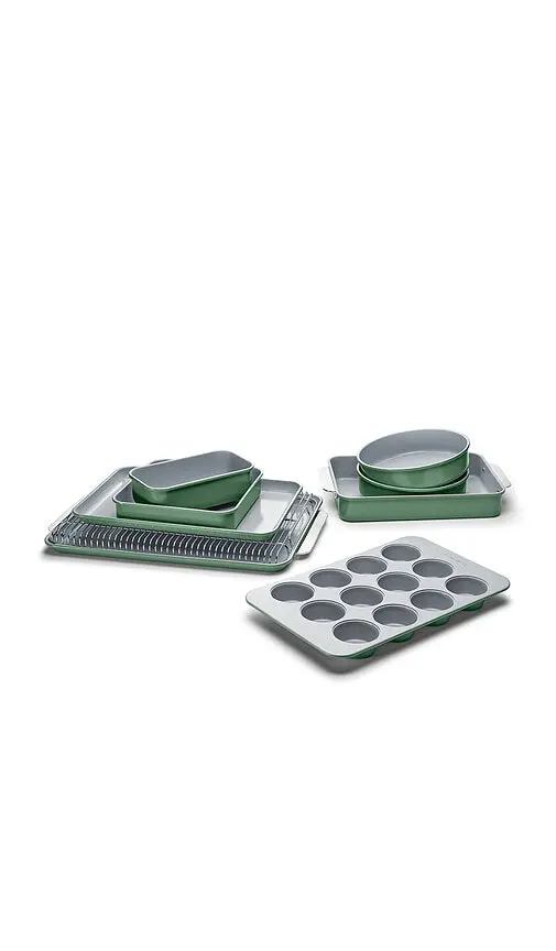 CARAWAY Non-toxic Ceramic Non-stick Mega Bakeware Set - Sage