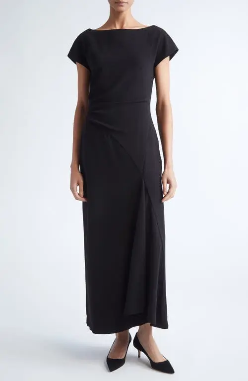 Lela Rose Cascade Stretch Crepe Dress