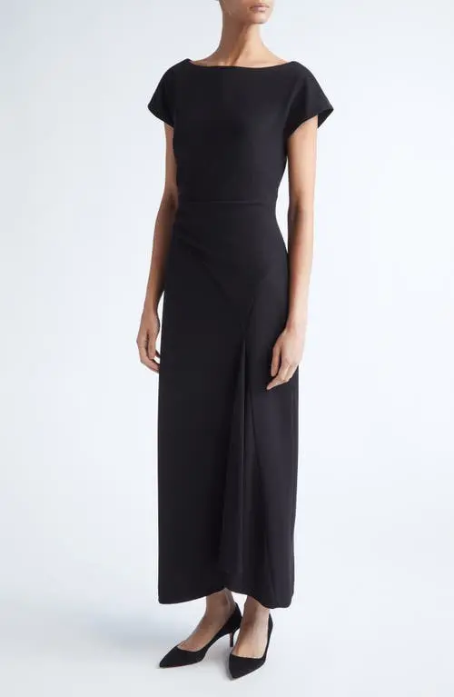 Lela Rose Cascade Stretch Crepe Dress