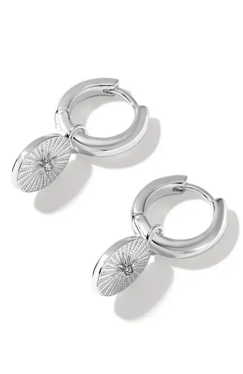 MIRANDA FRYE Amanda Huggie Earrings - Silver