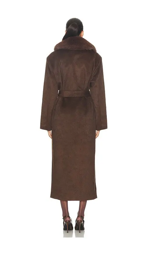 LAMARQUE Tillie Coat - Chocolate Brown