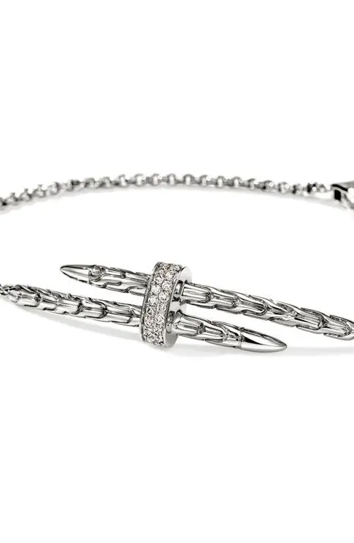 John Hardy Spear Station Diamond Bracelet