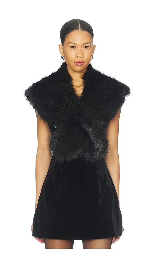 UNREAL FUR Changes Scarf - Black