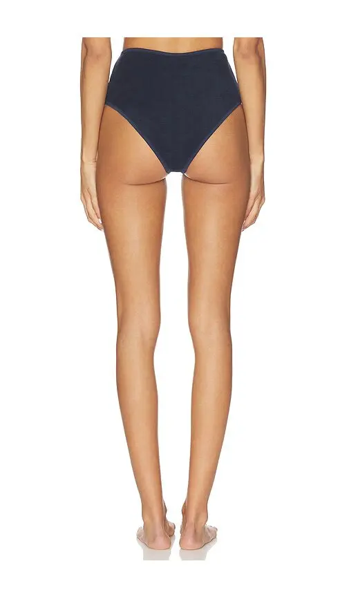Johanna Ortiz Terry Susurro Del Agua Bikini Bottom - Navy