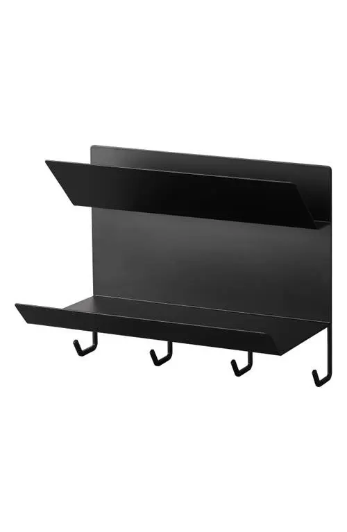 YAMAZAKI Magnetic Entryway Rack - Black