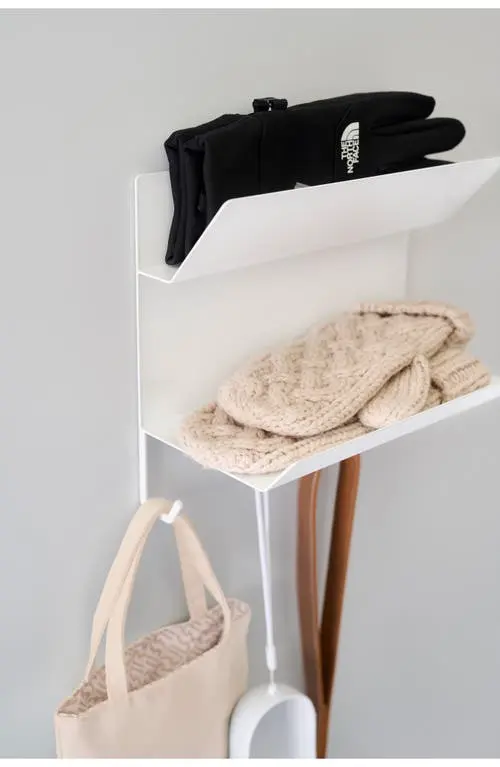 YAMAZAKI Magnetic Entryway Rack - White
