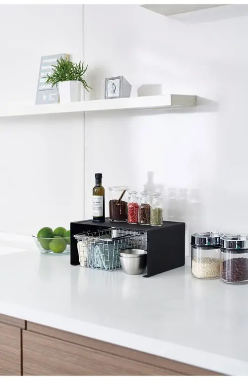 YAMAZAKI Stackable Countertop Shelf - Black