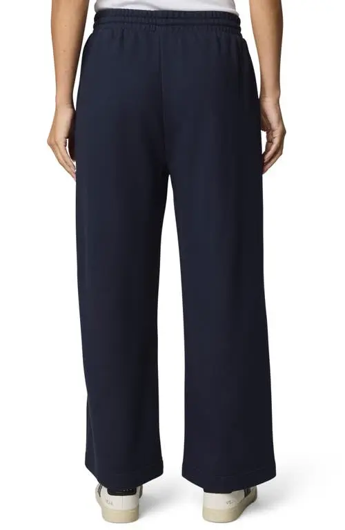 Splendid Matilda Wide Leg Terry Pants - Navy Blue