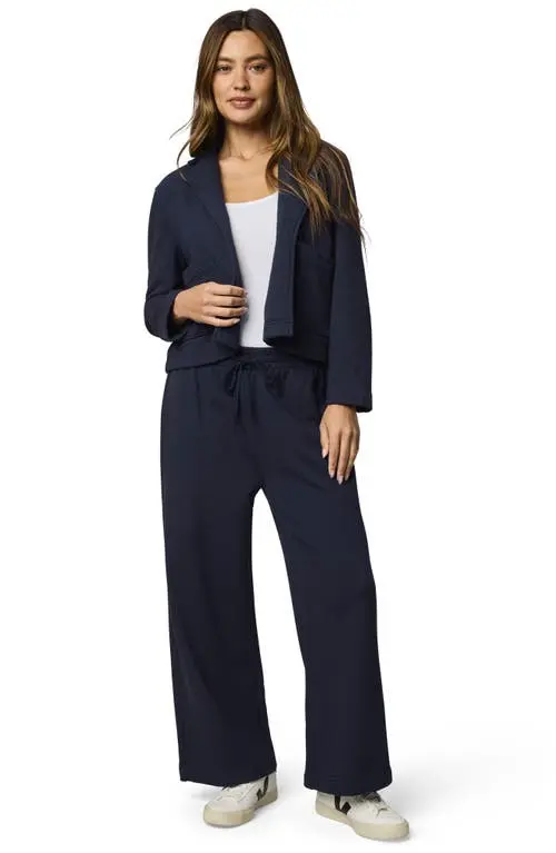 Splendid Matilda Wide Leg Terry Pants - Navy Blue