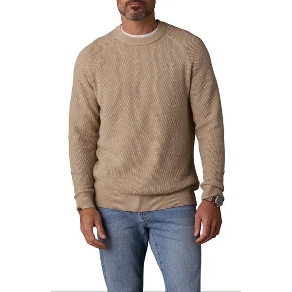 THE NORMAL BRAND Coolmax Cotton Blend Sweater - Flax