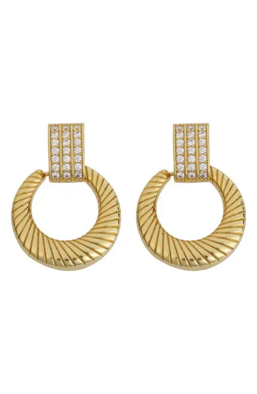 PANACEA Door Knocker Drop Earrings - Gold