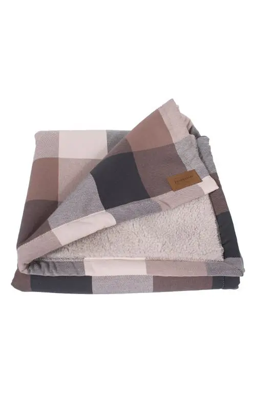 Pendleton Plaid & Fleece Crate Blanket - Block Plaid