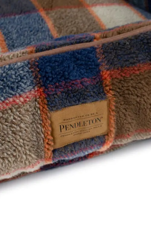 Pendleton High Pile Fleece Kuddler Dog Bed - Mountain Plaid