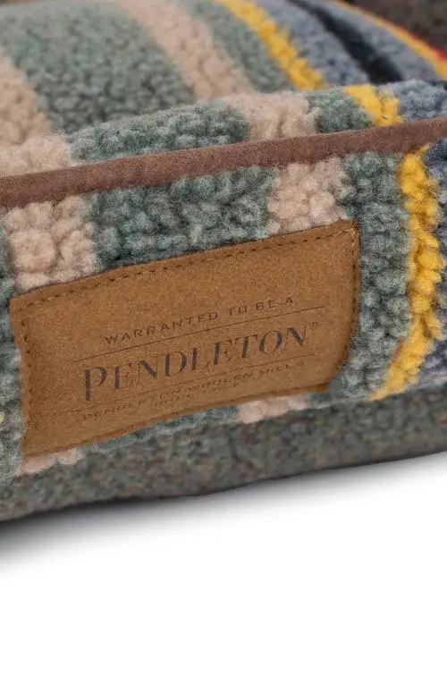 Pendleton Vintage Camp Fleece Kuddler Pet Bed - Green Heather