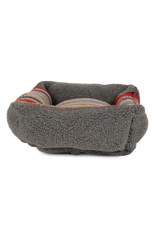 Pendleton Vintage Camp Fleece Kuddler Pet Bed - Green Heather