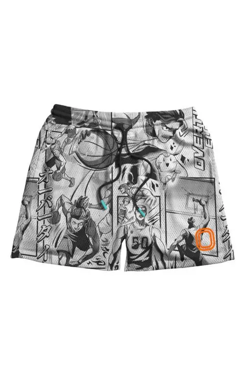 OVERTIME Anime Collage Mesh Basketball Shorts