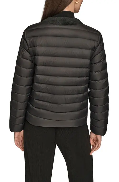 Donna Karan New York Nylon Quilted Down Jacket