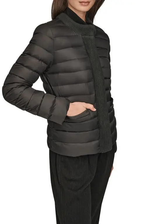 Donna Karan New York Nylon Quilted Down Jacket