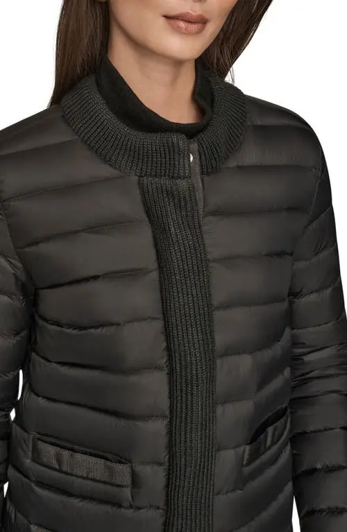 Donna Karan New York Nylon Quilted Down Jacket