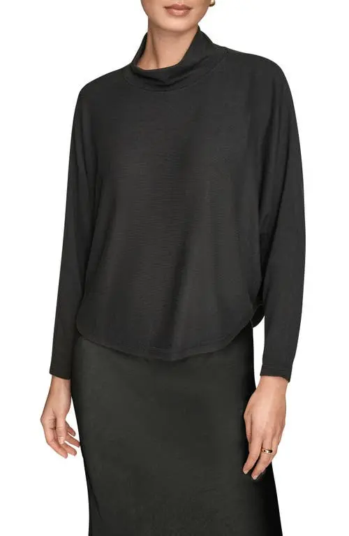 Donna Karan New York Mock Neck Dolman Sleeve Top