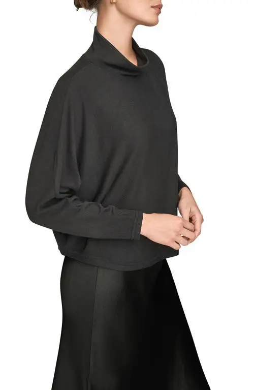 Donna Karan New York Mock Neck Dolman Sleeve Top