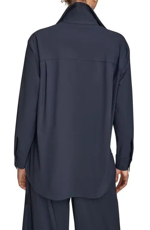 Donna Karan New York Button-front Shirt - Nightfall