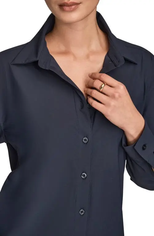 Donna Karan New York Button-front Shirt - Nightfall