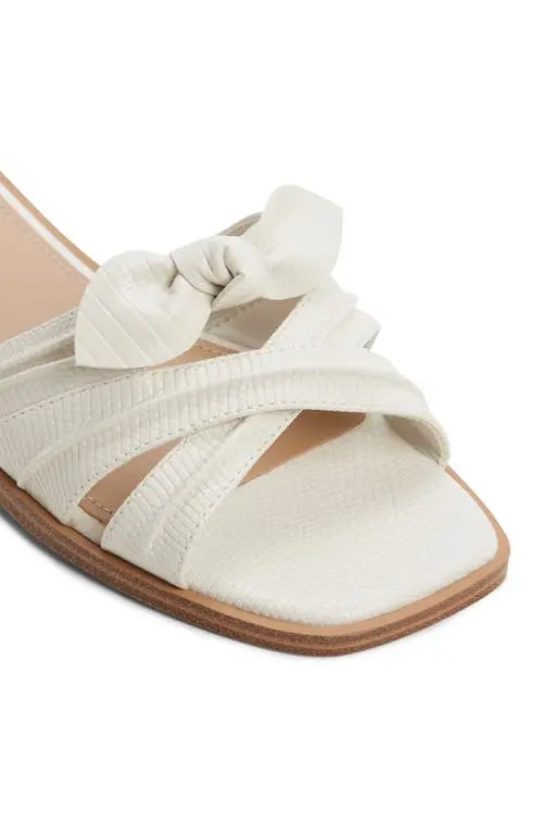 Aldo Sunbeam Knotted Slide Sandal - White/bone