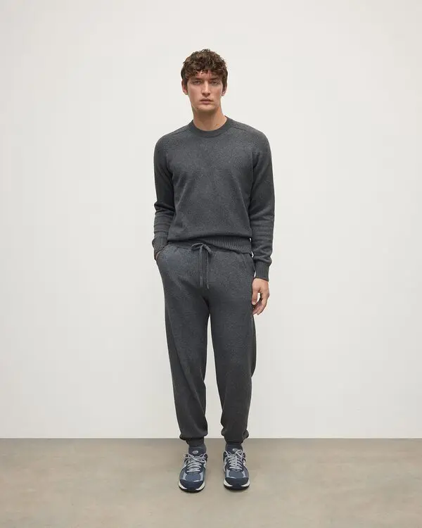 Johnstons Of Elgin Kirk Mid Cahmere Weatpant - Grey