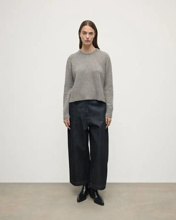 Johnstons Of Elgin Donegal Cashmere Jumper - Grey