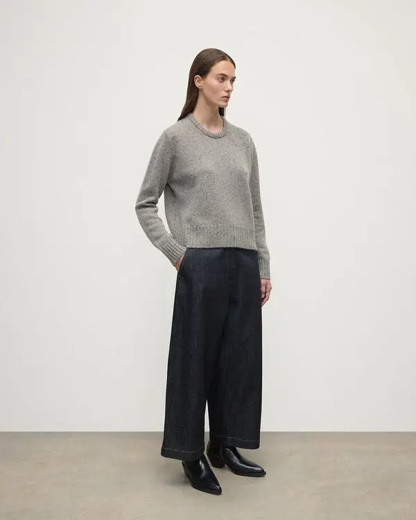 Johnstons Of Elgin Donegal Cashmere Jumper - Grey