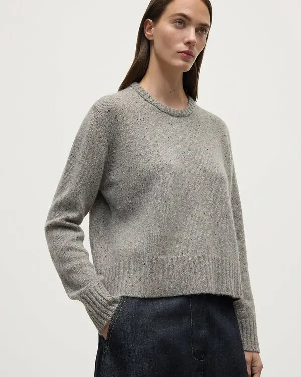 Johnstons Of Elgin Donegal Cashmere Jumper - Grey